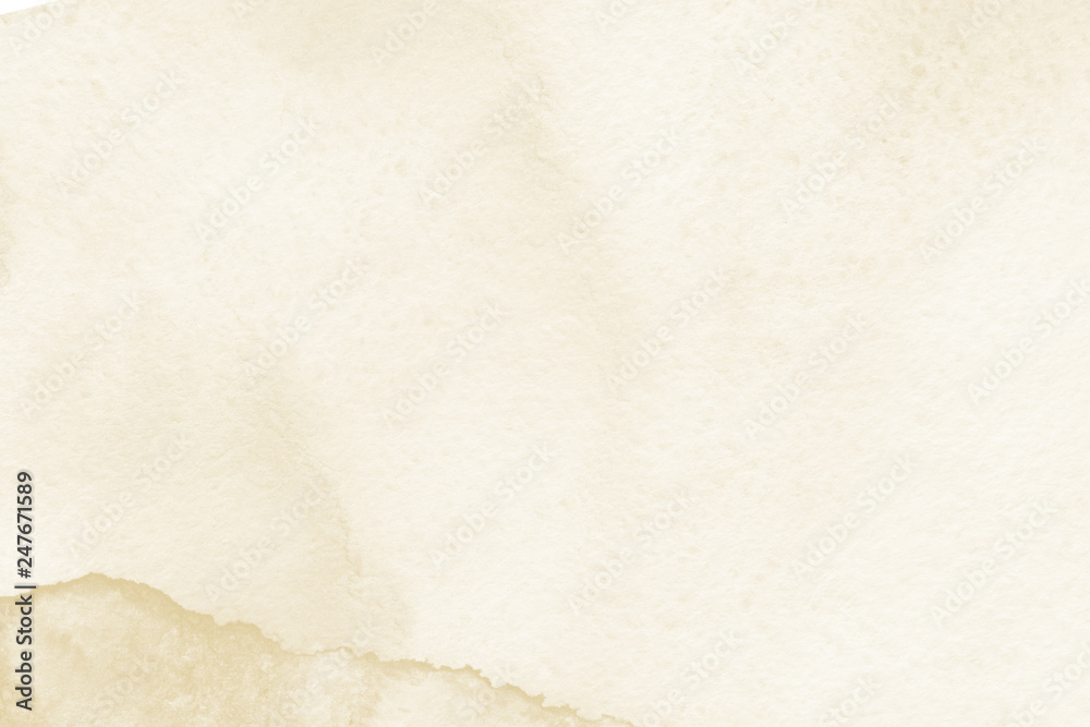 Watercolor yellow texture with abstract washes and brush strokes on the ...