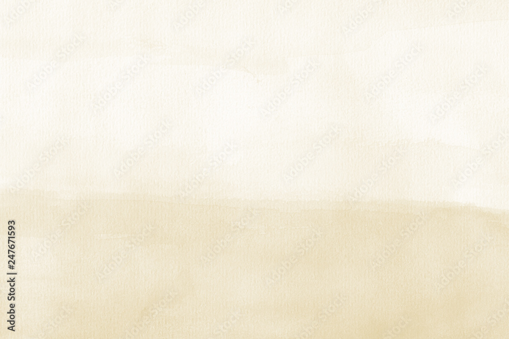 Watercolor yellow texture with abstract washes and brush strokes on the ...