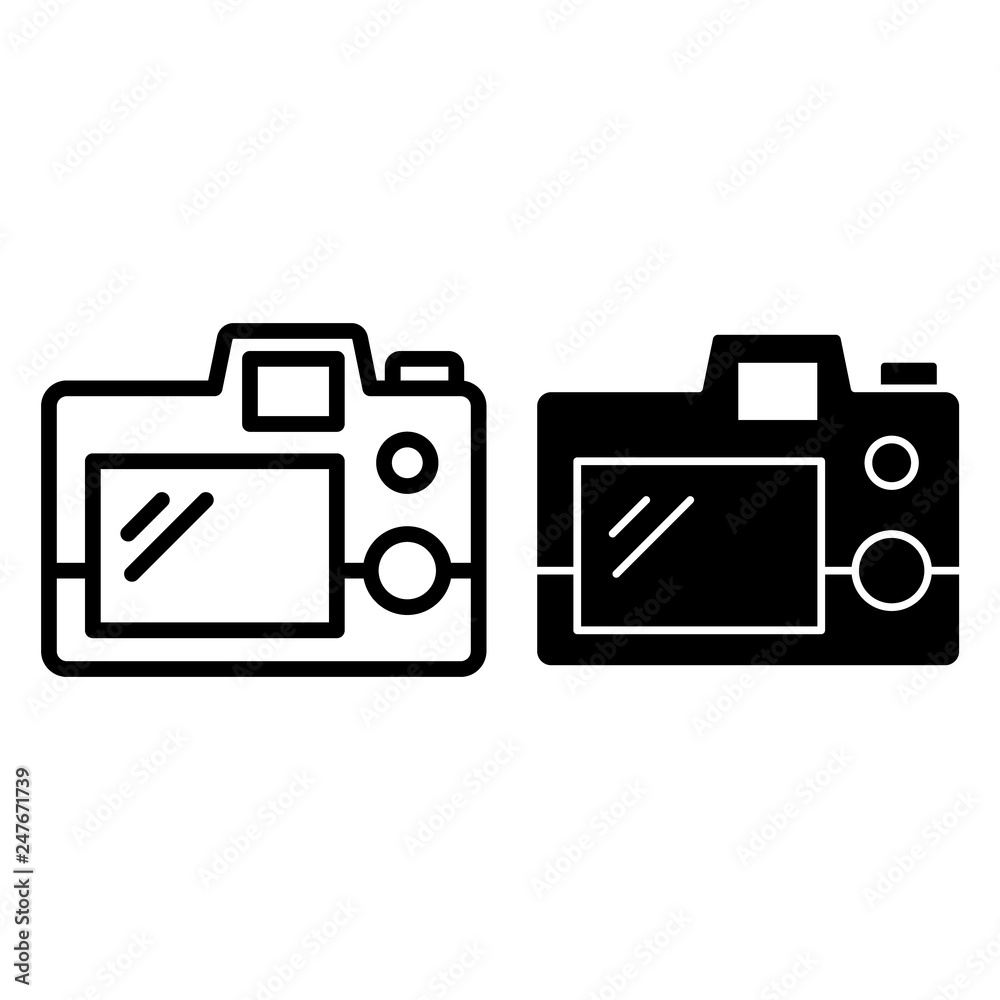 Camera Back View Vector