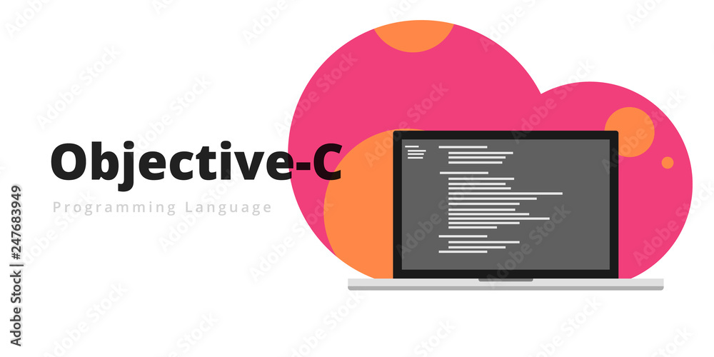 Learn To Code Objective C Programming Language With Script Code On Laptop Screen Programming