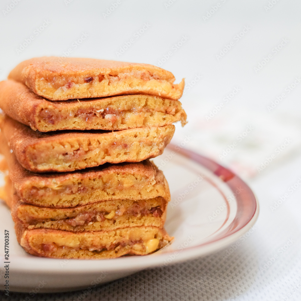 Malaysian's local food, Kuih Apam Balik or Kuih Terang Bulan, shoot ...