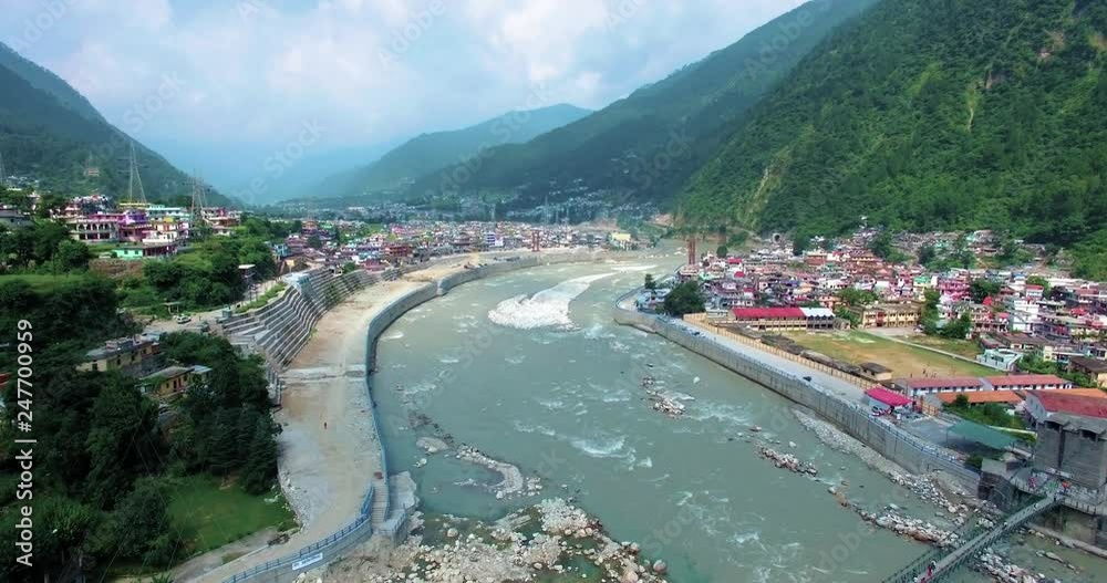 Beautiful Nature Shot of an Uttarakhand town in Uttarkashi, India ...