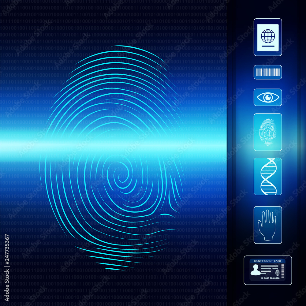 Biometric electronic system for identification of individual identity ...