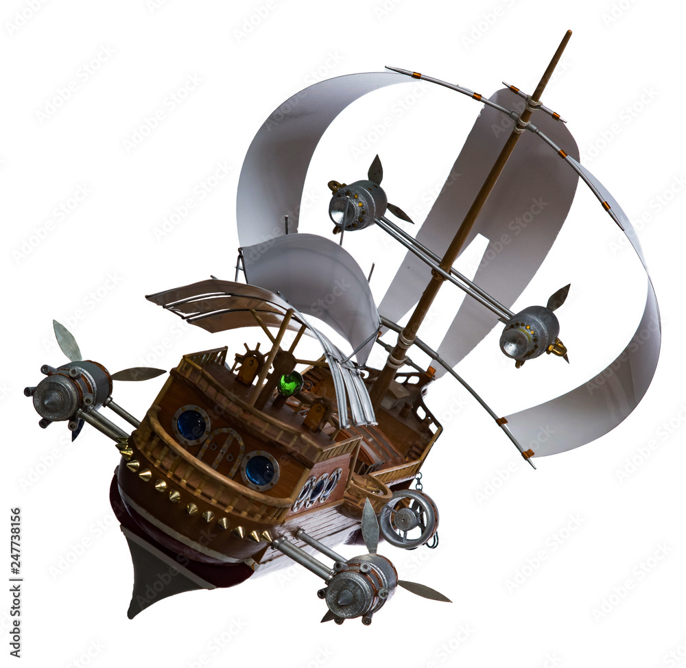 Flying is a fantastic sailing boat with powerful motors and propellers ...