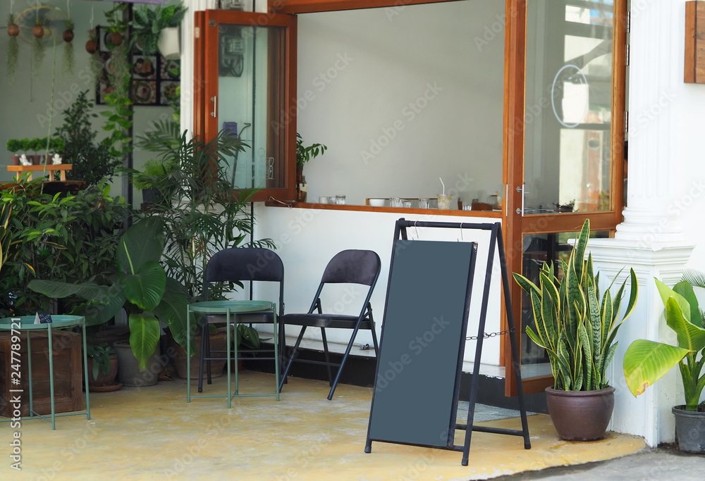 Blank Restaurant Signage for Mockup Design Advertise Board. Stock Photo ...