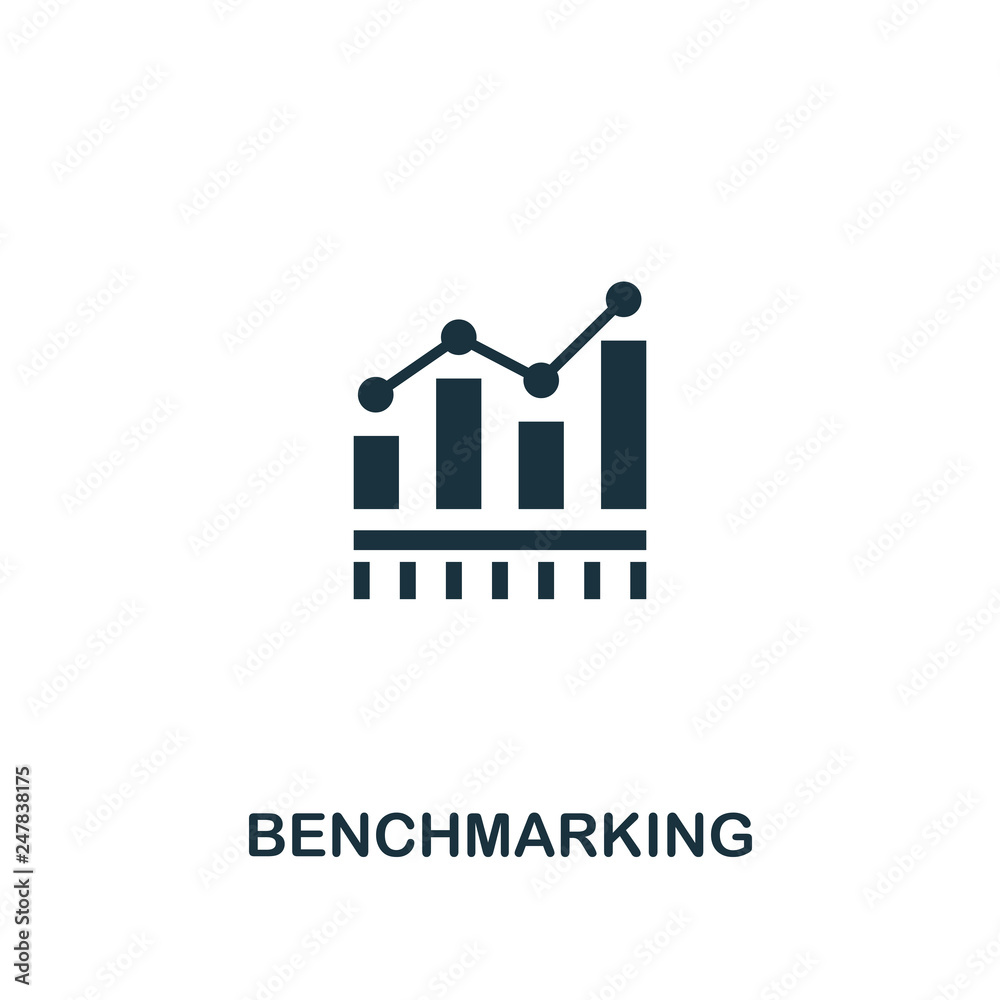 Benchmarking icon. Premium style design from business management icon ...