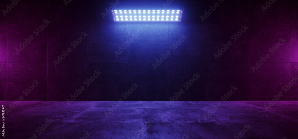 Sci Fi Modern Elegant Futuristic Cyber Neon Led Studio Big Panel Lights ...