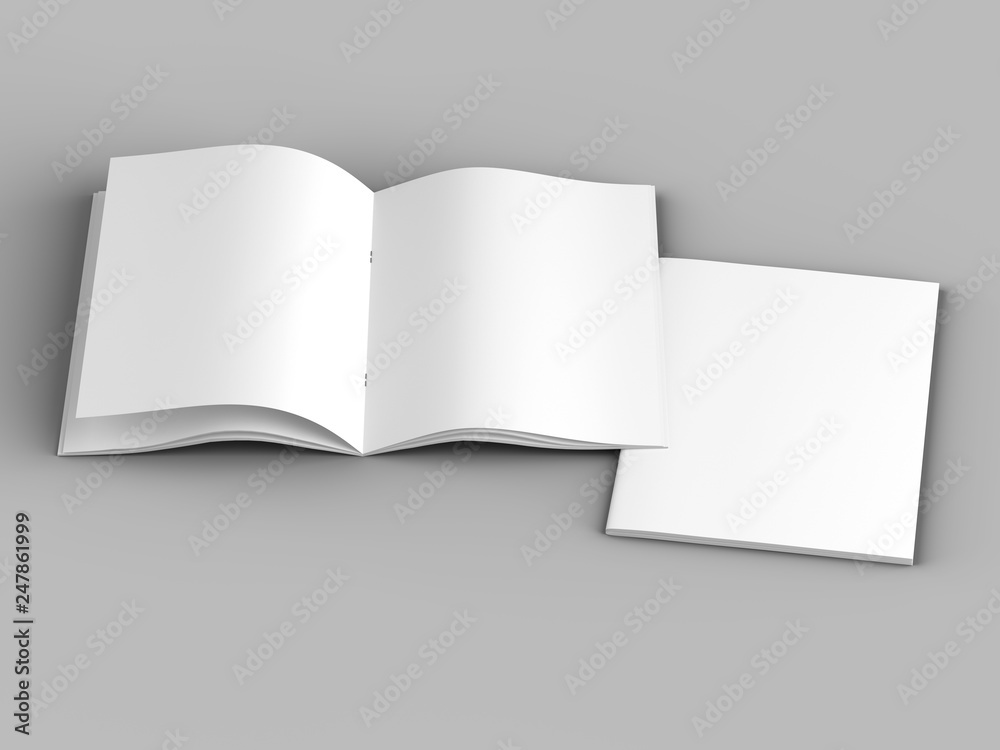 Open magazine in vertical format Stock Illustration | Adobe Stock