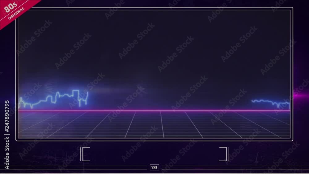 Retro 80s Animation. 14 seconds long. Old style animation to present ...