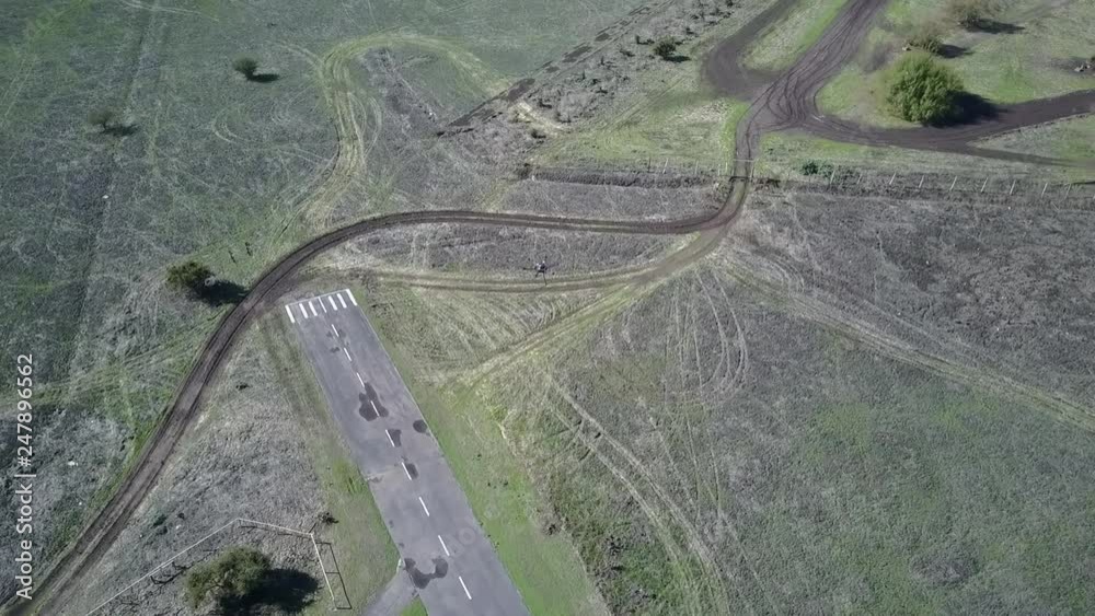 Drone Footage of an UAV landing after performing an aerial topography ...