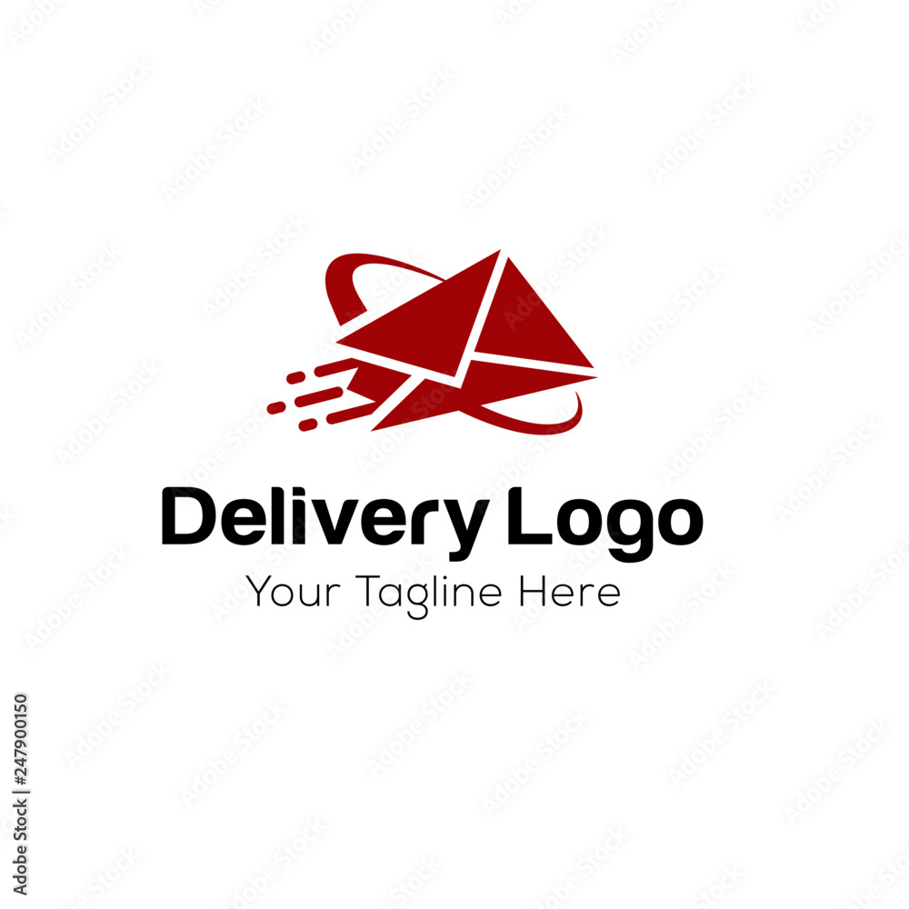 Delivery Logo Template Stock Vector | Adobe Stock