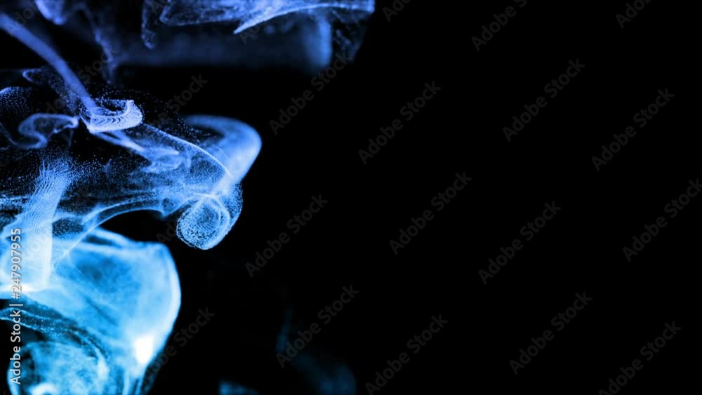 3d ink effect advection in 4k. Glitter in stream of invisible ink in ...