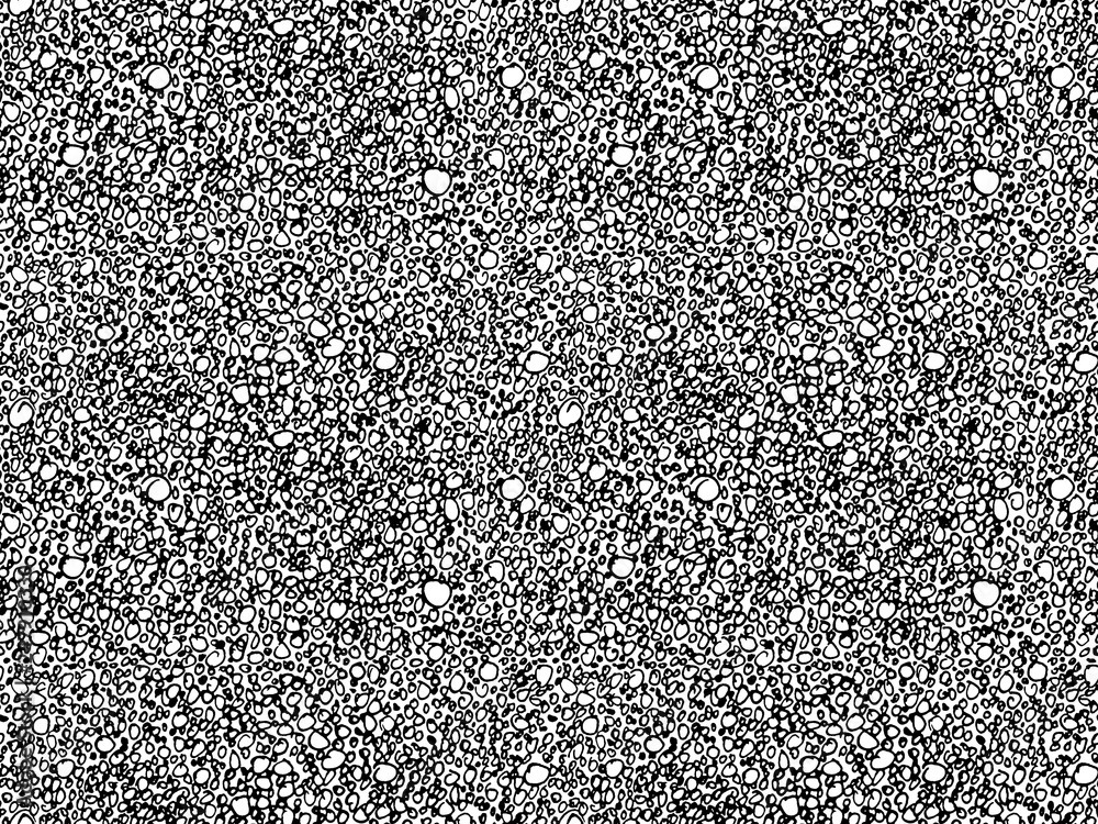 Seamless pattern in the form of hatching, made in small circles of ...