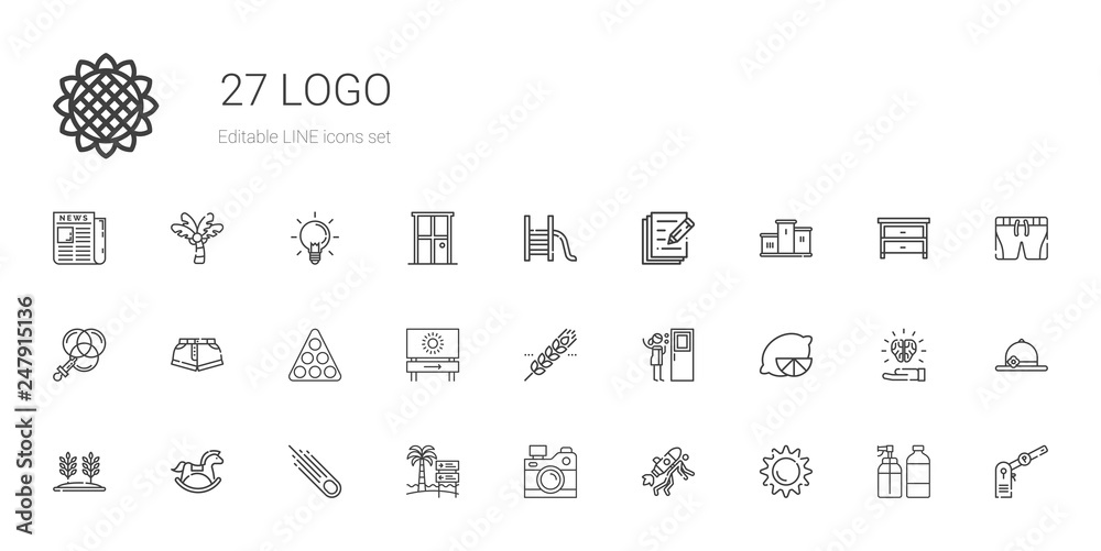 logo icons set Stock Vector | Adobe Stock