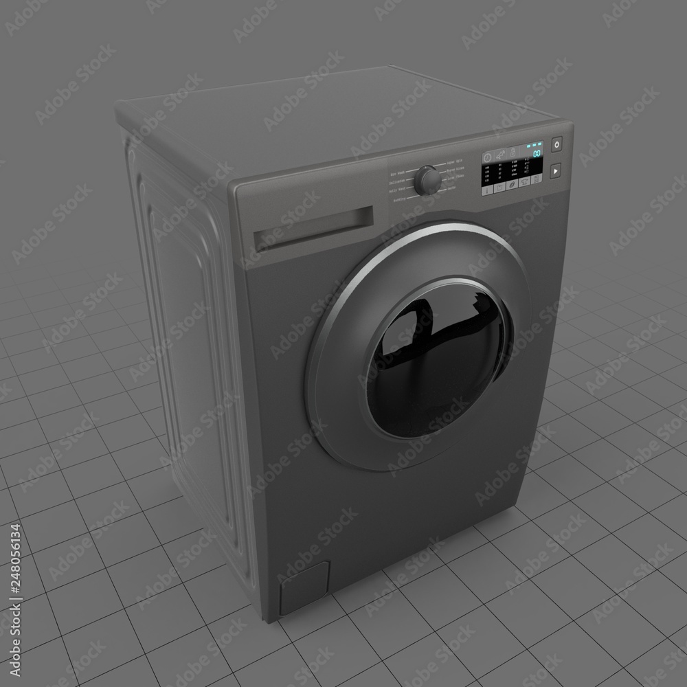 Modern washing machine Stock 3D asset | Adobe Stock
