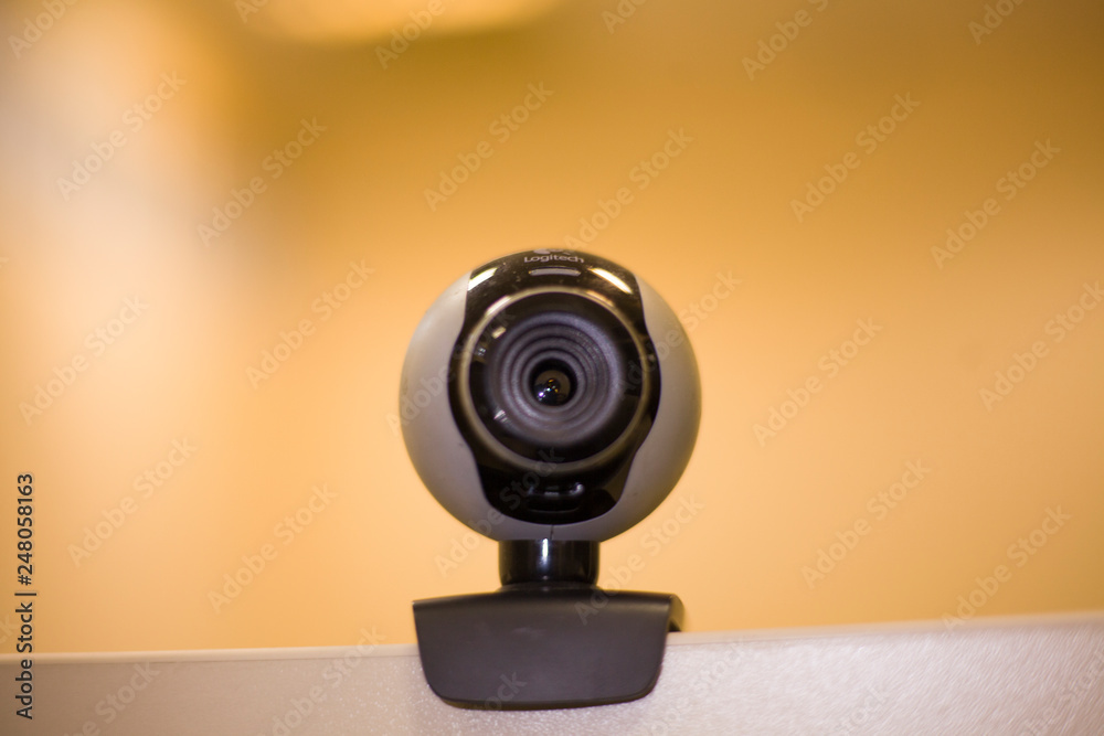 Simple webcam. Video device. Communication on the Internet via video ...