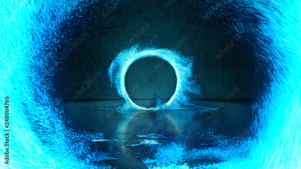 Particle Ring Transition Stock Template | Adobe Stock