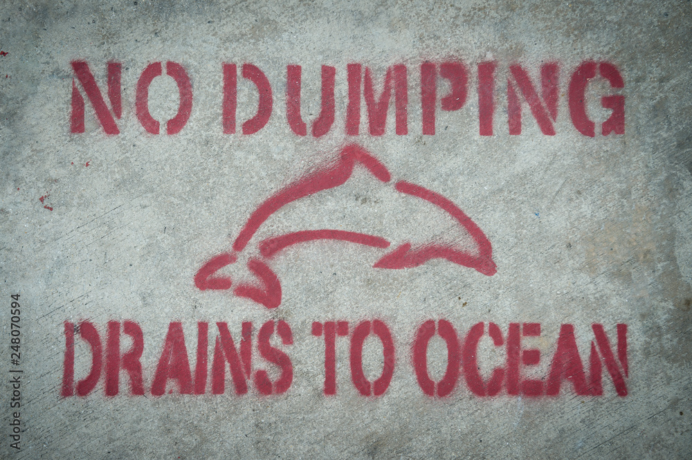 No Dumping Drains To Ocean