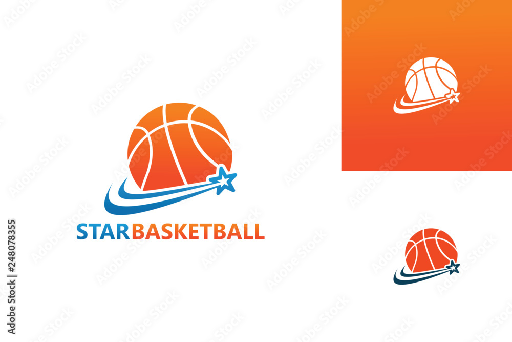 Star Basketball Logo Template Design Vector, Emblem, Design Concept ...