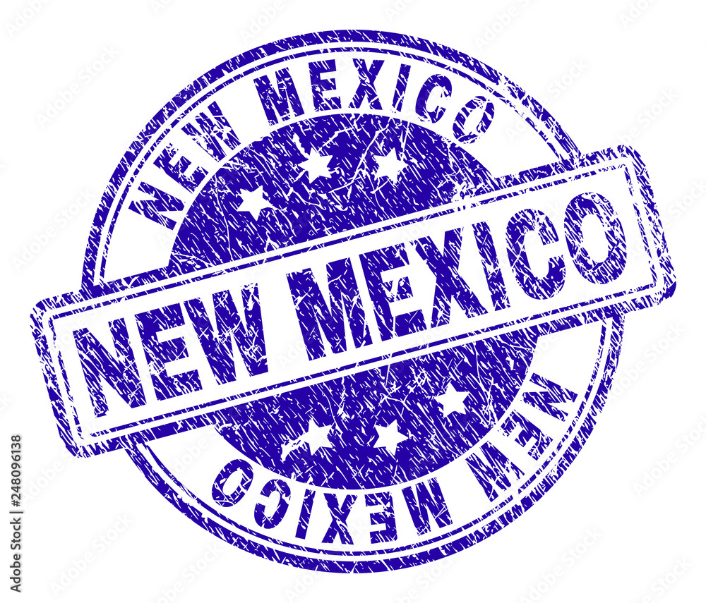 NEW MEXICO stamp seal watermark with grunge texture. Designed with ...