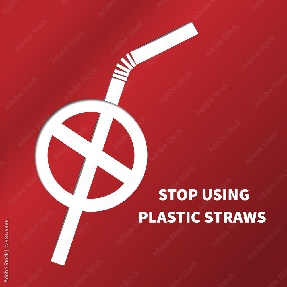 Stop using Plastic straws, Stop plastic pollution on sea, the refusal ...