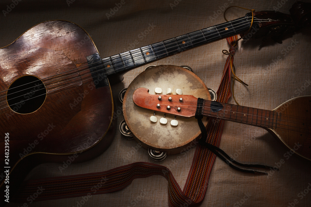 Balkan String Instruments Tamburica Stock Photo | Adobe Stock