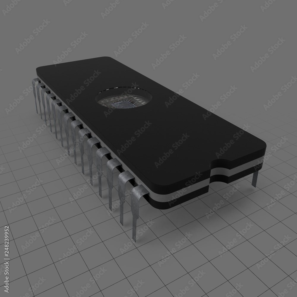 EPROM chip Stock 3D asset | Adobe Stock