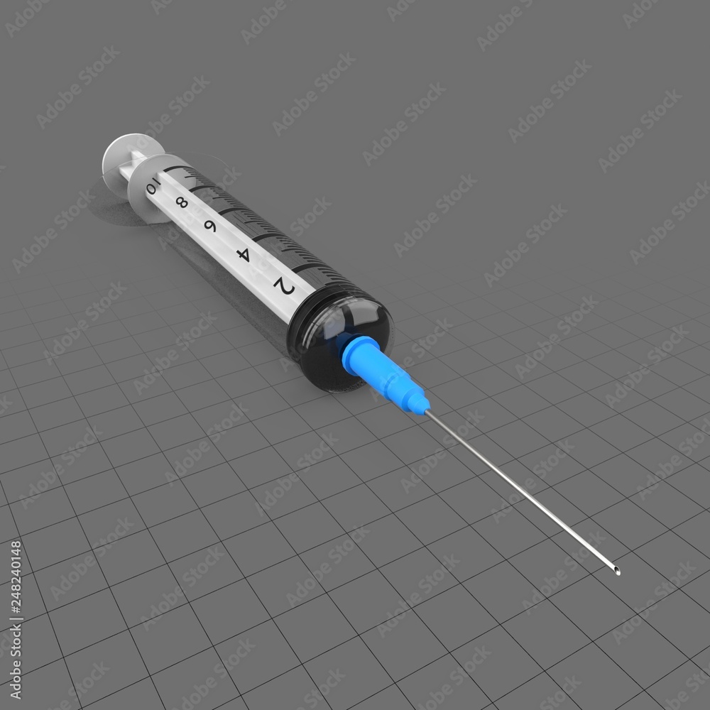 Syringe Stock 3D asset | Adobe Stock