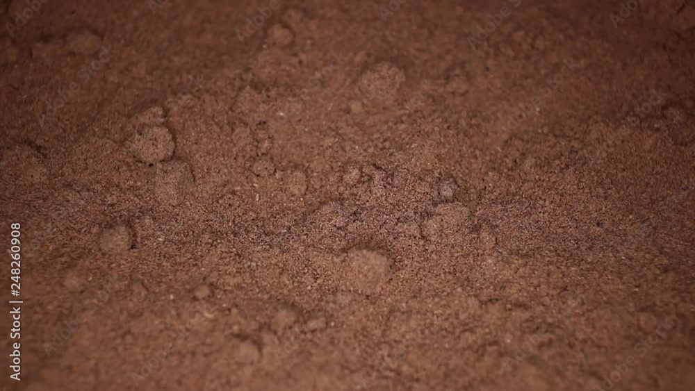 Linseed,flax seed seeds flaxseed flour whole wheat farina food closeup ...