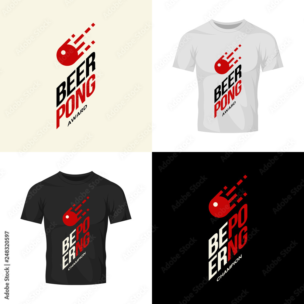 Beer Pong Logo Vector