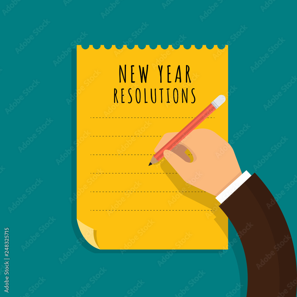 new year resolutions Stock Vector | Adobe Stock