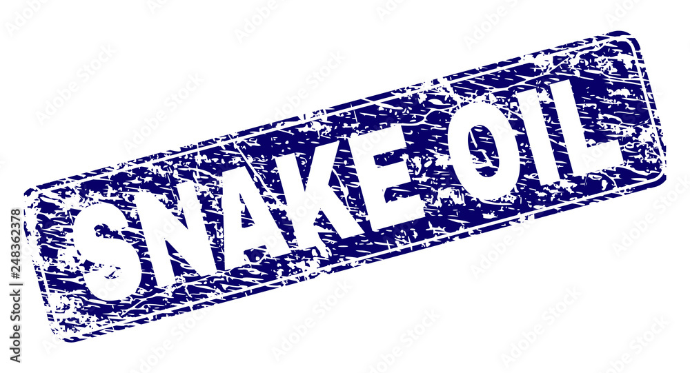 SNAKE OIL stamp seal print with grunge texture. Seal shape is a rounded ...