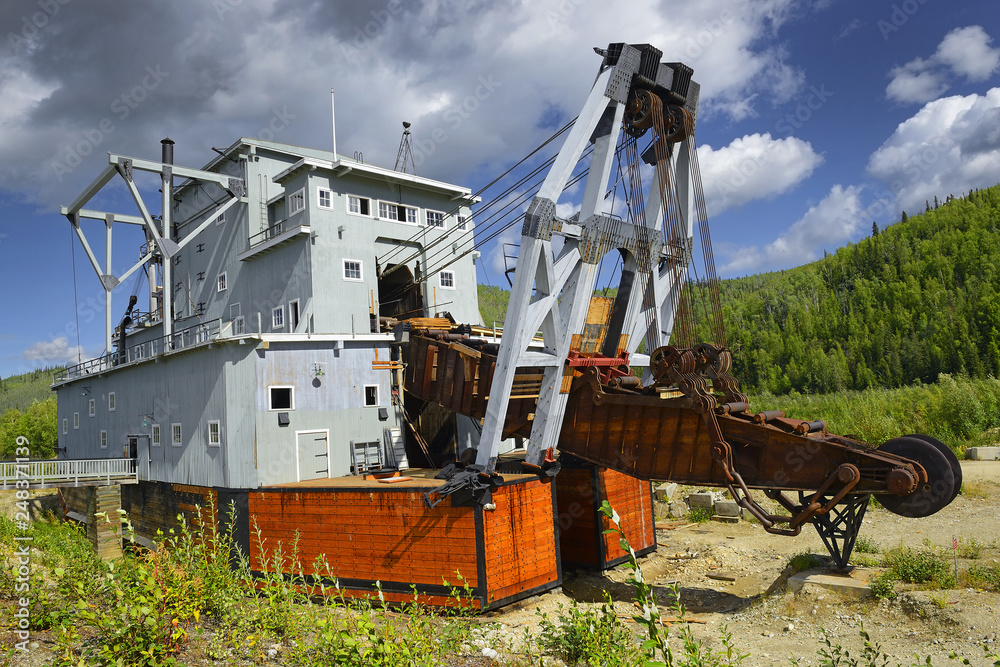 Dredge No 4 is a National Historic Site on Bonanza Creek Road, the ...