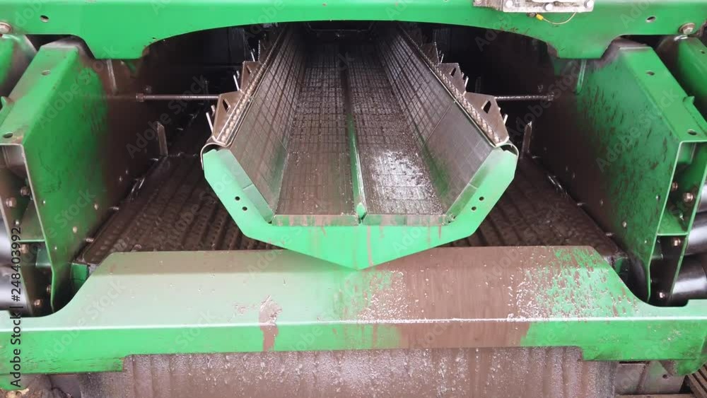 Shale shaker on an offshore oil rig separating the cutting from oil ...