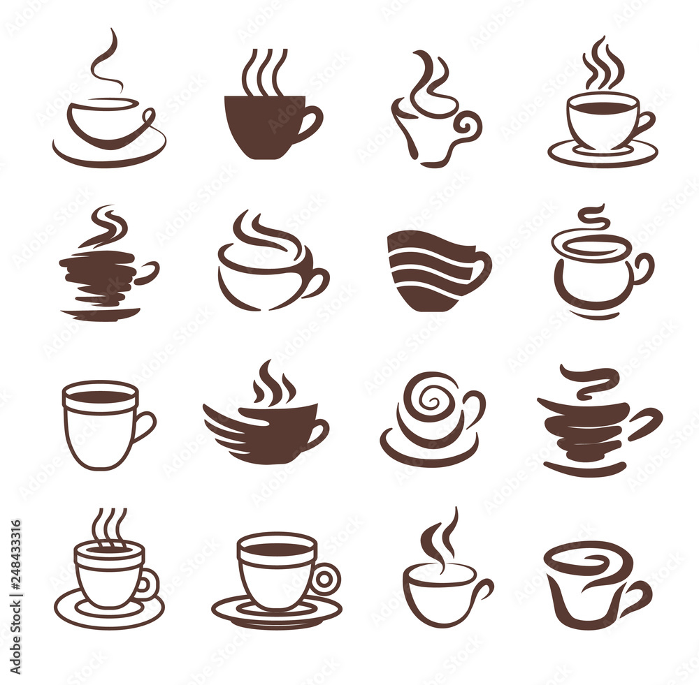 Coffee cup icon symbol vector illustration Stock Vector | Adobe Stock