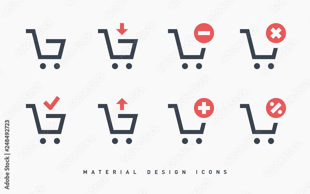 shopping cart icon Stock Vector | Adobe Stock