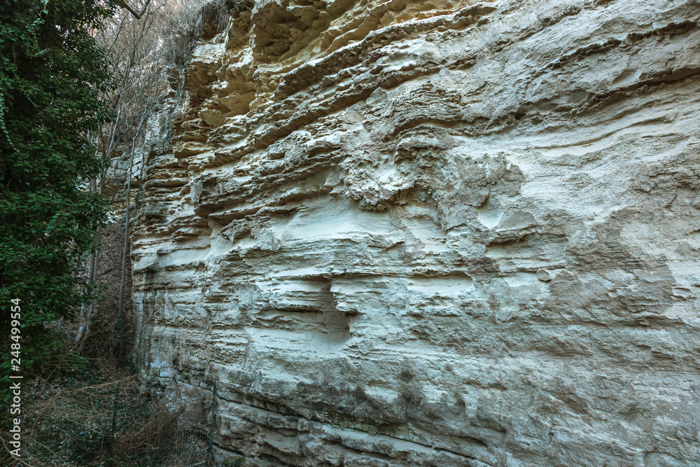 Stockfoto med beskrivningen Picturesque background of collapsing ...