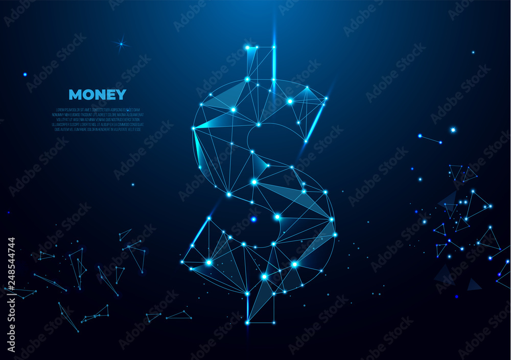 Vector dollar sign, money dollar icon - currency dollar bill symbol ...