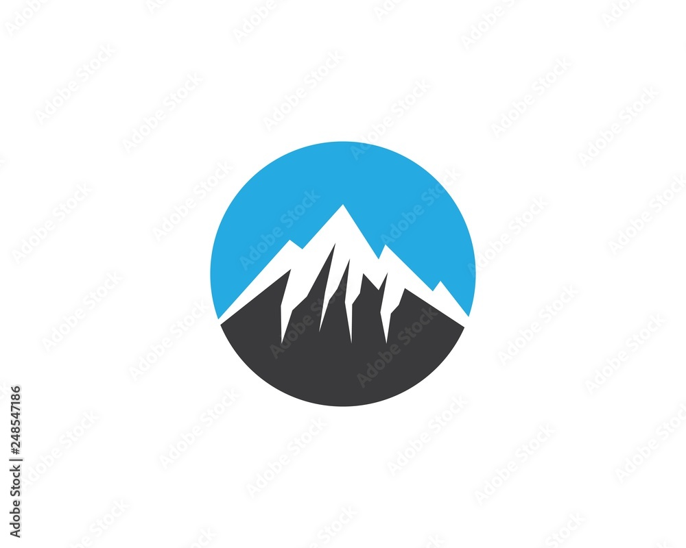 Mountain symbol illustration Stock Vector | Adobe Stock