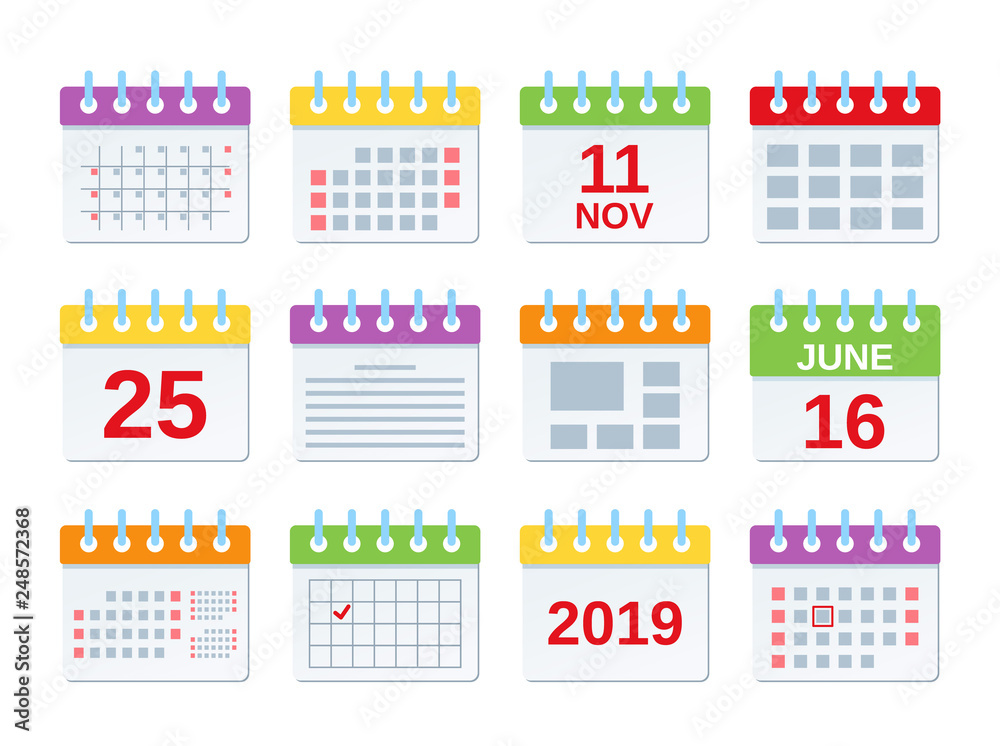 Calendar Of Events Graphic Design