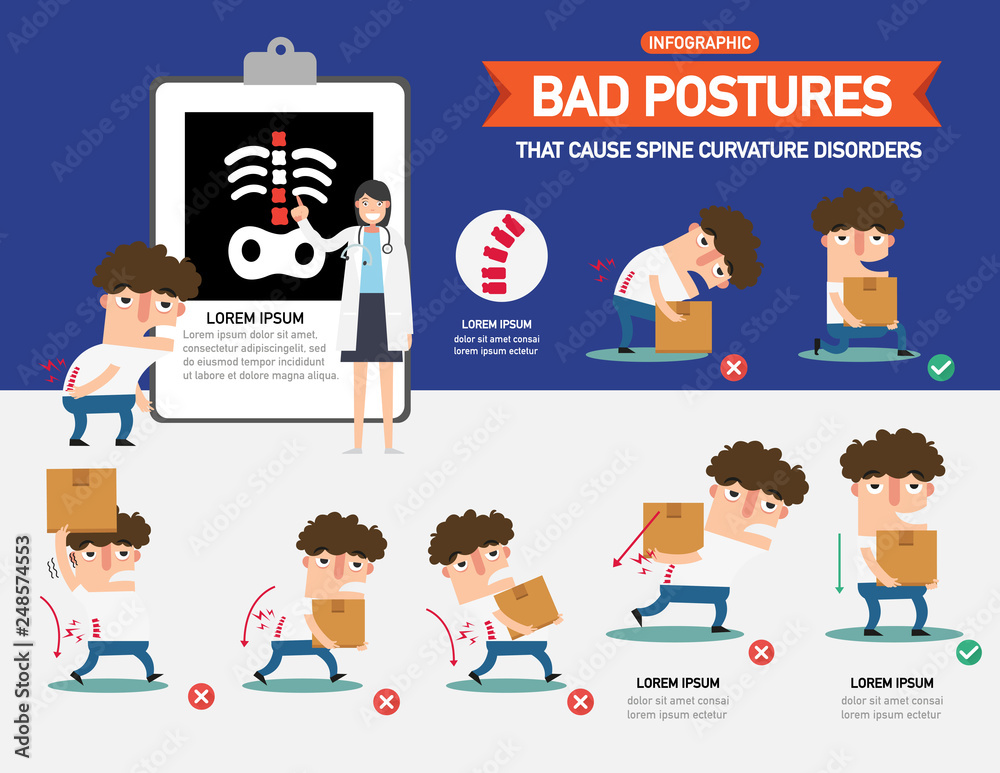 Bed positions infographic vector illustration Stock Vector | Adobe Stock