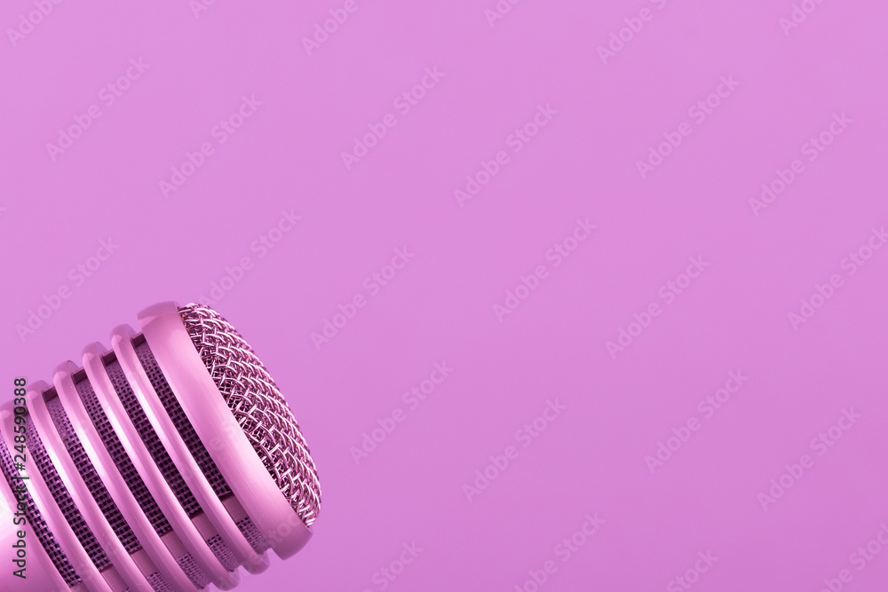 Purple Microphone