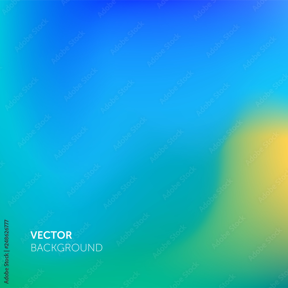 Color mesh gradient vector background. Smooth soft color blur of blue ...