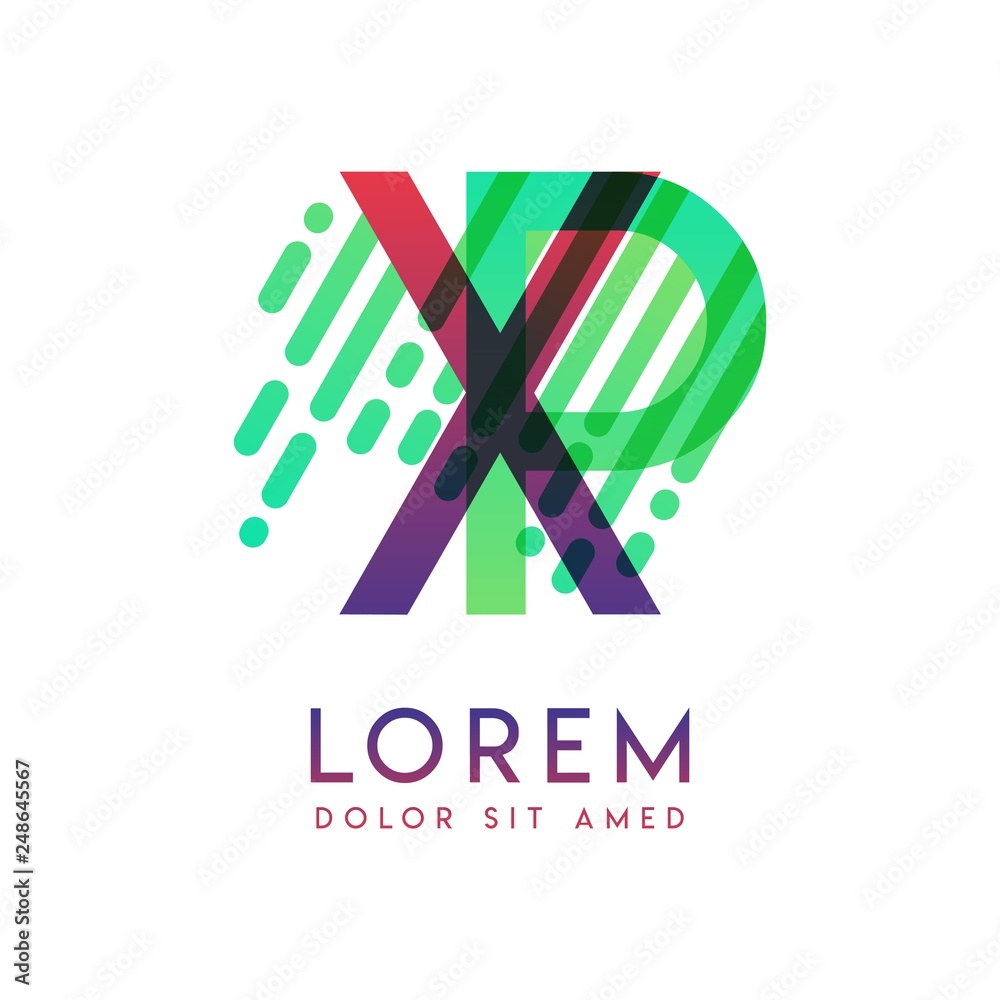 XP logo with the theme of galaxy speed and style that is suitable for ...