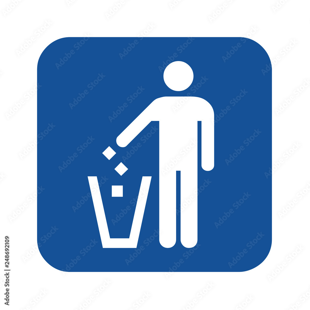 Garbage icon symbol Stock Illustration | Adobe Stock