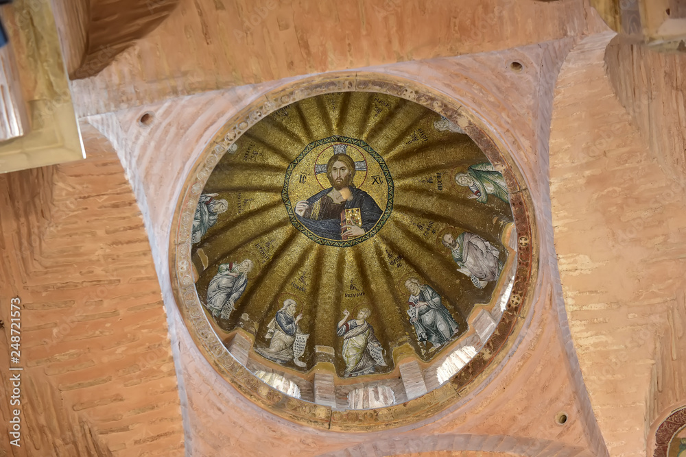 Fethiye Museum interior in Istanbul. Also known as the Church of ...