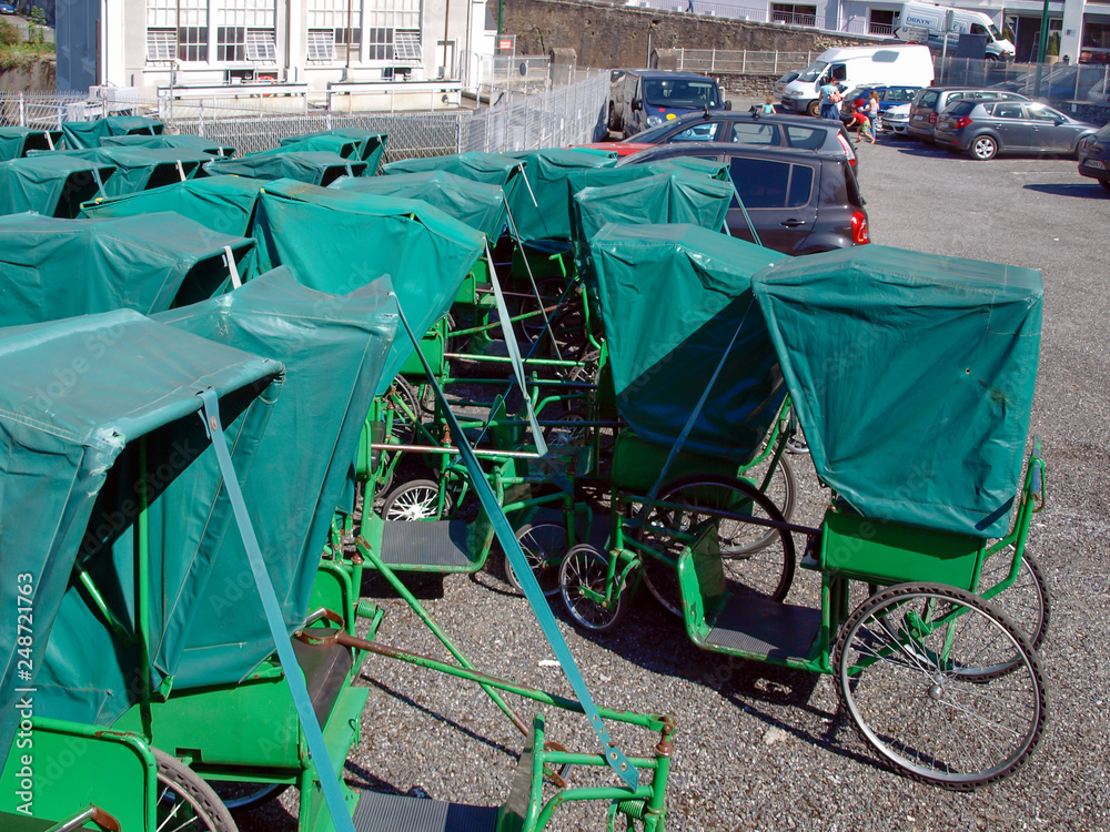 Poster trolleys for the transport of the sick in Lourds, – Wall Art ...