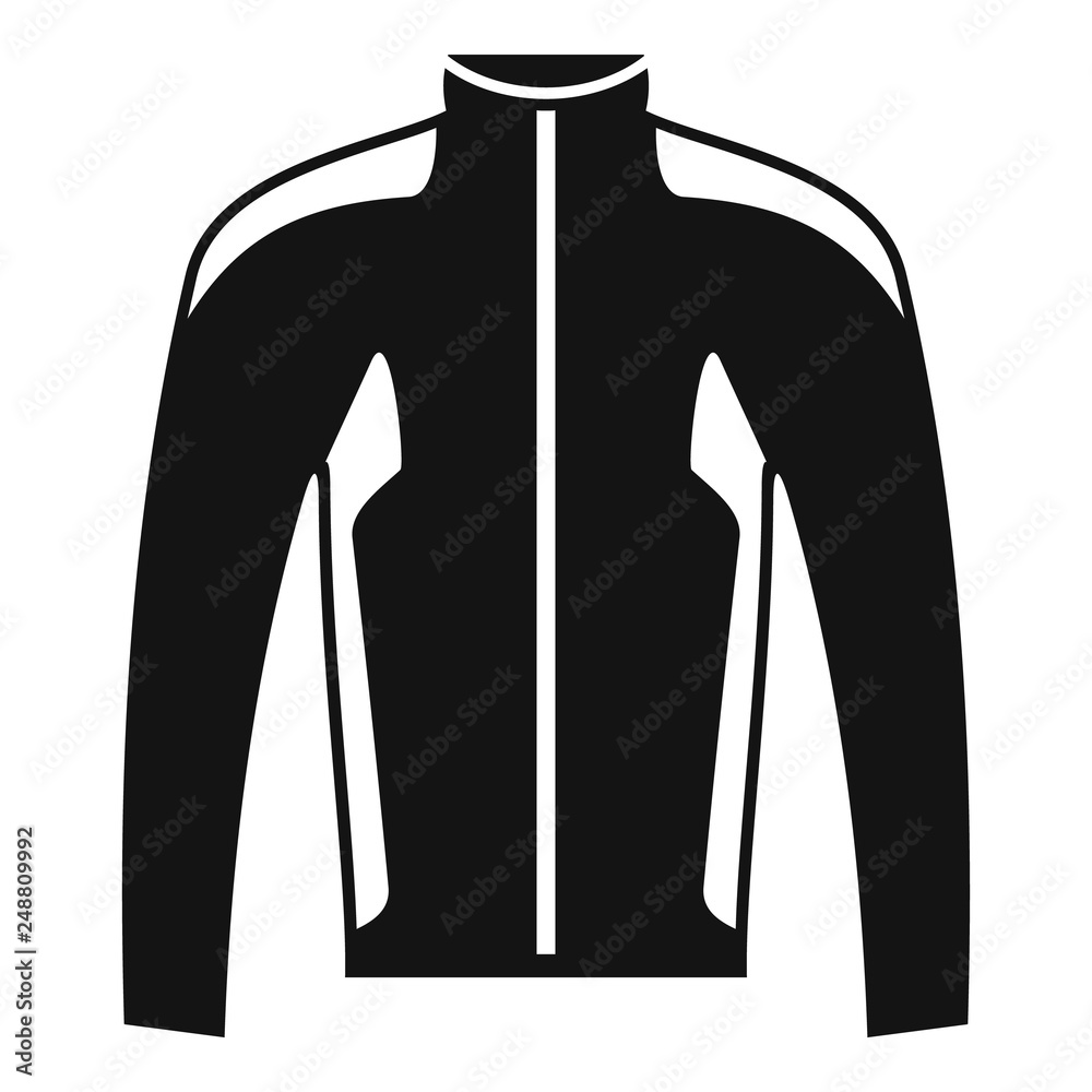 Bike jacket icon. Simple illustration of bike jacket vector icon for ...