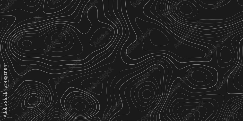 Topographic map terrain texture and landscape grid abstract vector ...
