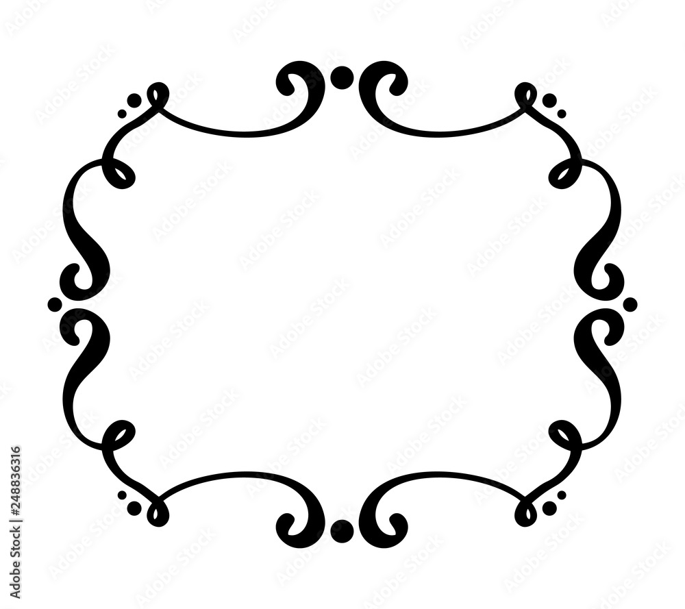 Swirl Text Box Border